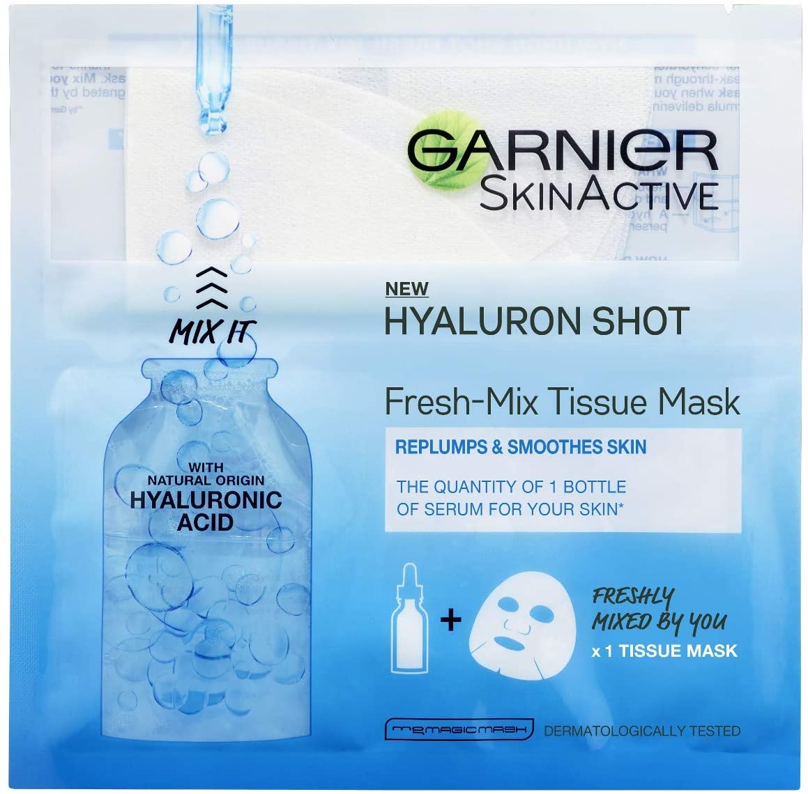 Garnier Skin Active Fresh-Mix Tissue Mask with Hyaluron Shot