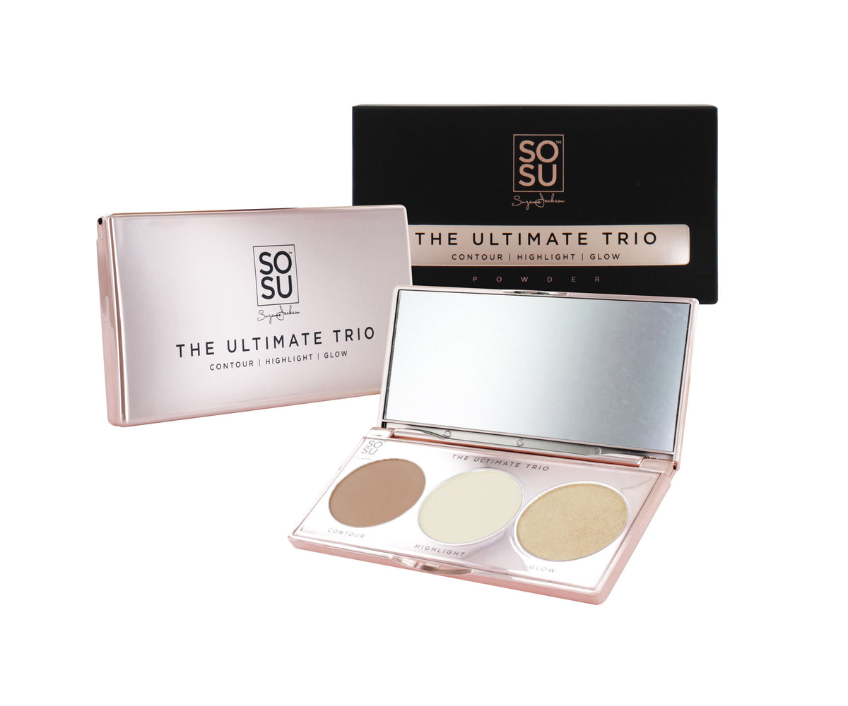 SOSU Cosmetics The Ultimate Trio Contour/Highlight Palette