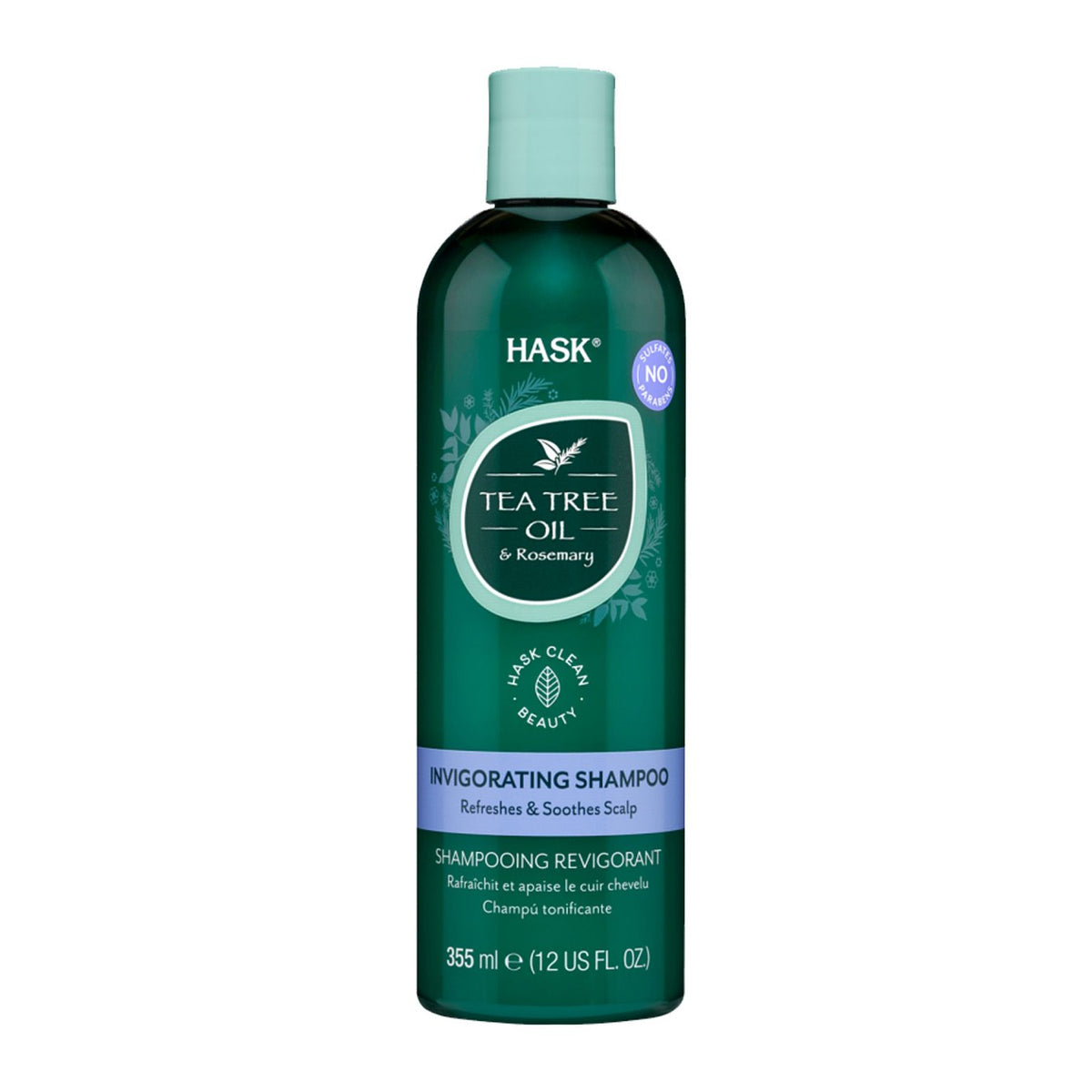 Hask Tea Tree & Rosemary Invigorating Shampoo 355ml